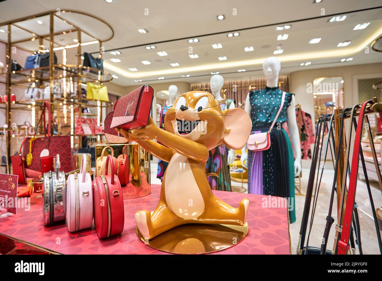 KUALA LUMPUR, MALAYSIA - CIRCA JANUARY, 2020: bags on display at Kate ...