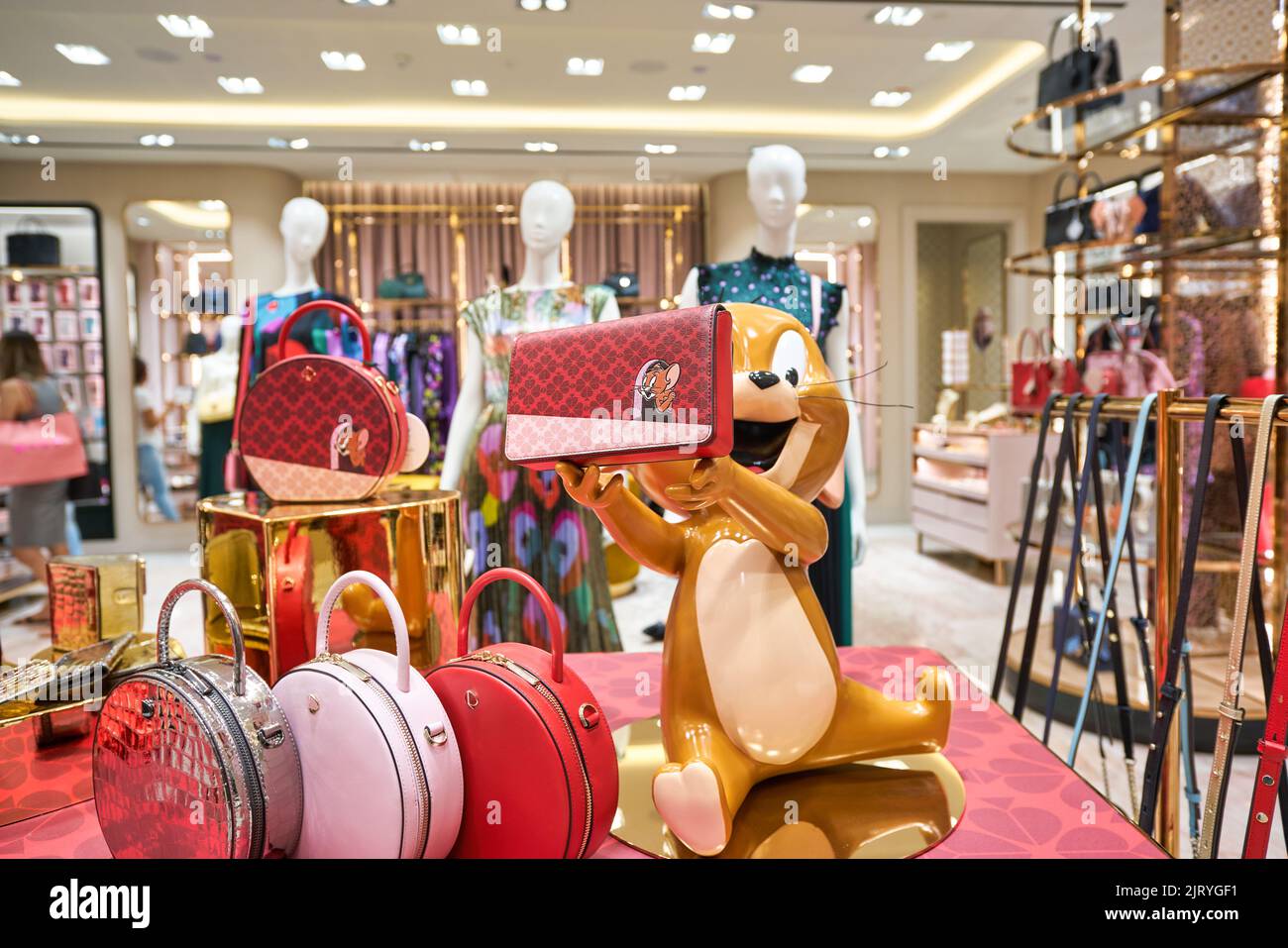 KUALA LUMPUR, MALAYSIA - CIRCA JANUARY, 2020: bags on display at Kate ...