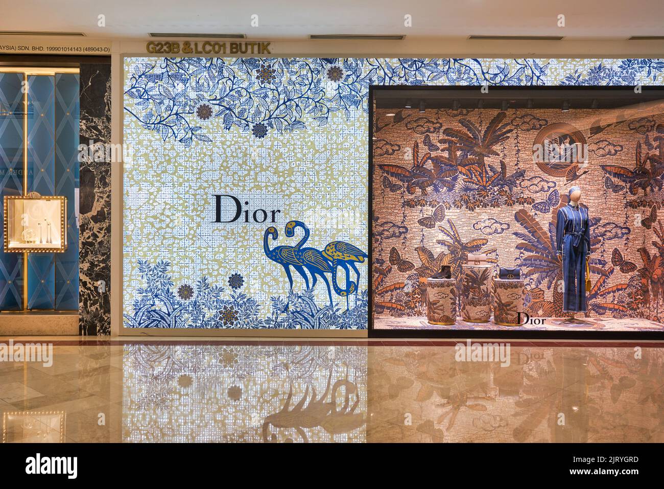 KUALA LUMPUR, MALAYSIA - CIRCA JANUARY, 2020: Dior storefront at Suria ...