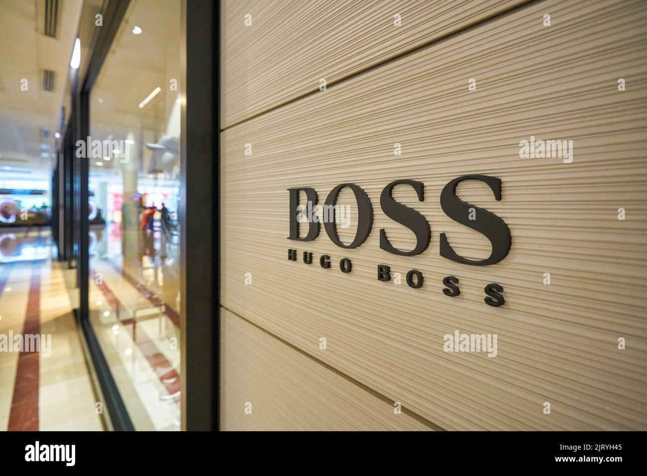KUALA LUMPUR, MALAYSIA - CIRCA JANUARY, 2020: Hugo Boss storefront at ...