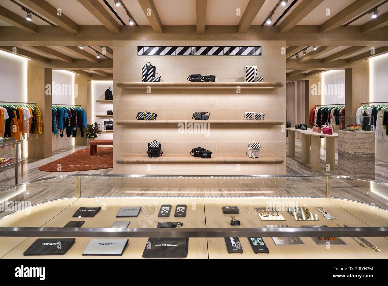 KUALA LUMPUR, MALAYSIA - CIRCA JANUARY, 2020: bags on display at Off ...