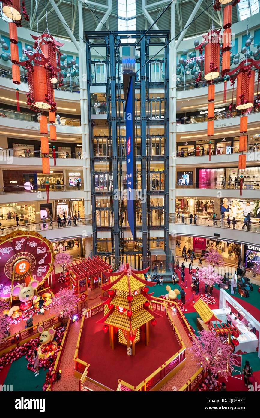 KUALA LUMPUR, MALAYSIA - CIRCA JANUARY, 2020: interior shot of Suria ...