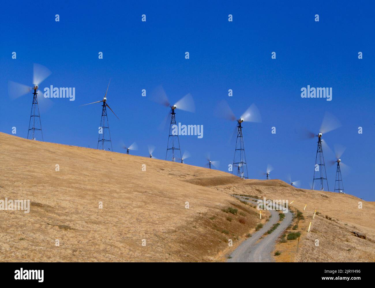 Wind farm, wind energy arrangements, wind park, windmills to the stream ...