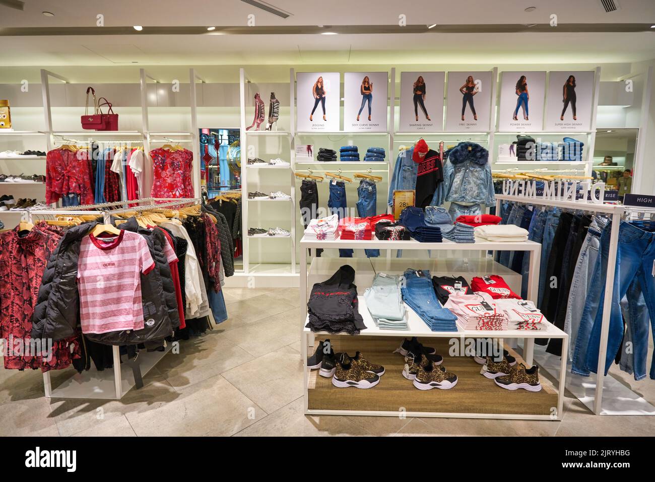 Guess clothing shop interior hi-res stock photography and images - Alamy