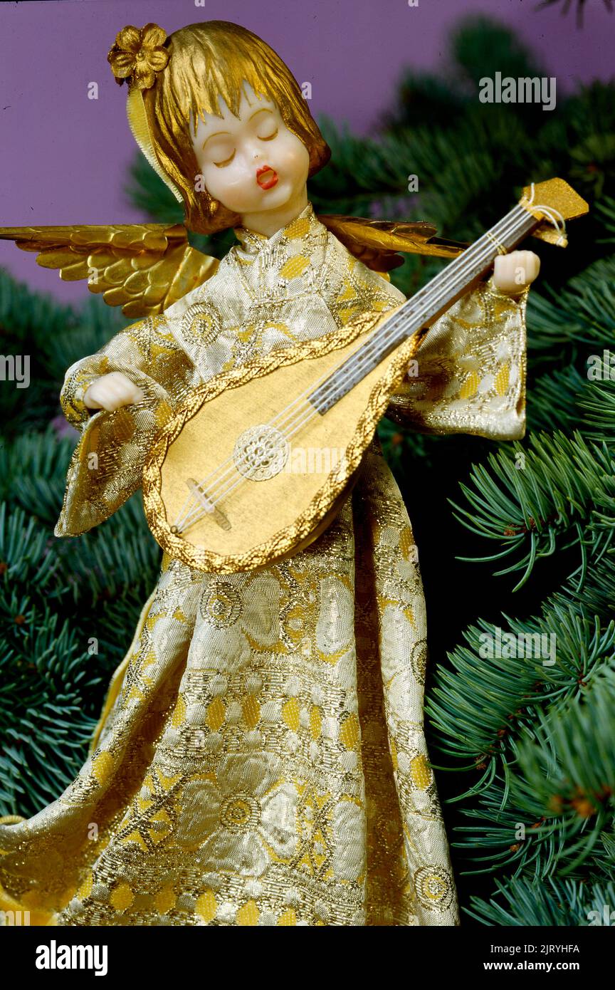 Advent angel, angel's figure with mandolin, Christmas time, Advent, Advent angel, angel's figure ...