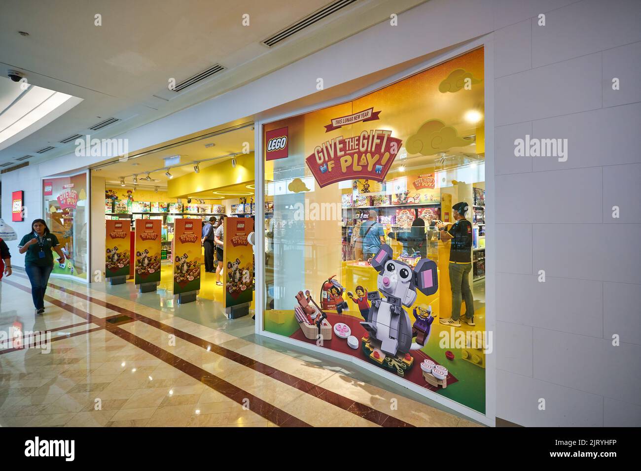 KUALA LUMPUR, MALAYSIA - CIRCA JANUARY, 2020: Lego storefront at Suria ...