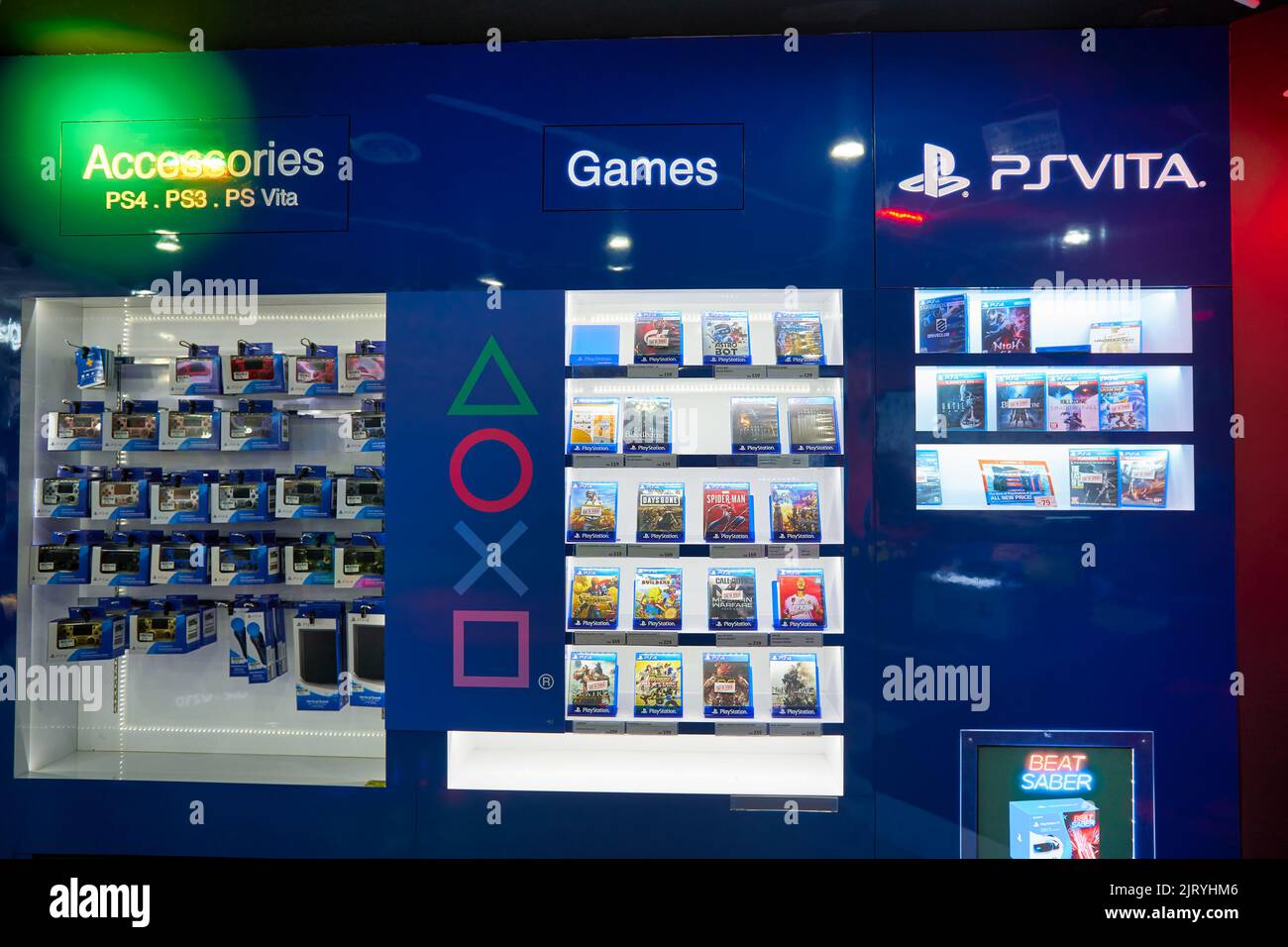 KUALA LUMPUR, MALAYSIA - CIRCA JANUARY, 2020: interior shot of Sony ...