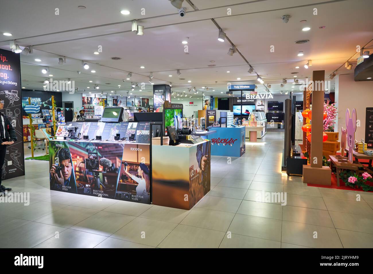 KUALA LUMPUR, MALAYSIA - CIRCA JANUARY, 2020: cameras on display at ...