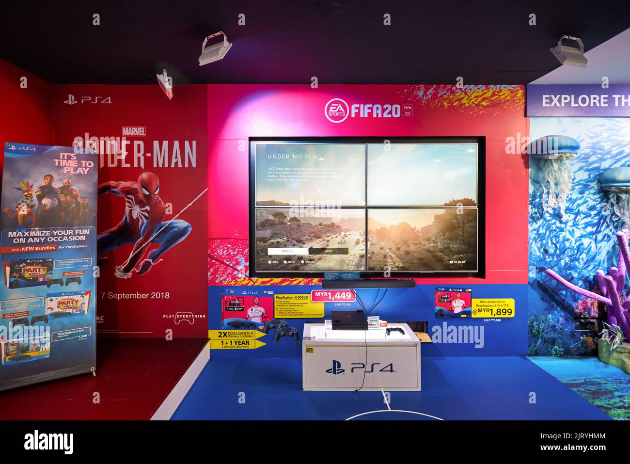 KUALA LUMPUR, MALAYSIA - CIRCA JANUARY, 2020: interior shot of Sony ...