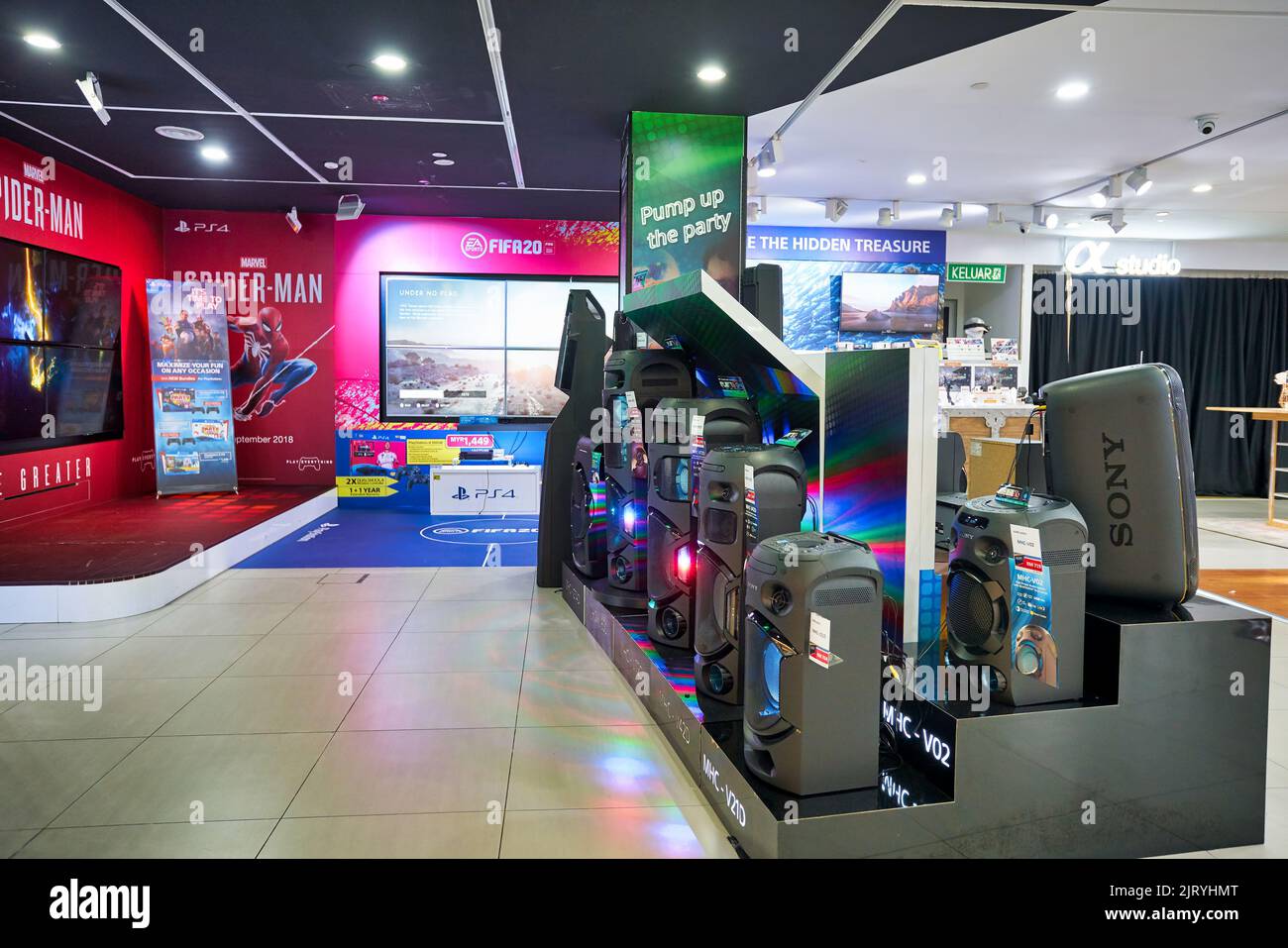 KUALA LUMPUR, MALAYSIA - CIRCA JANUARY, 2020: interior shot of Sony ...