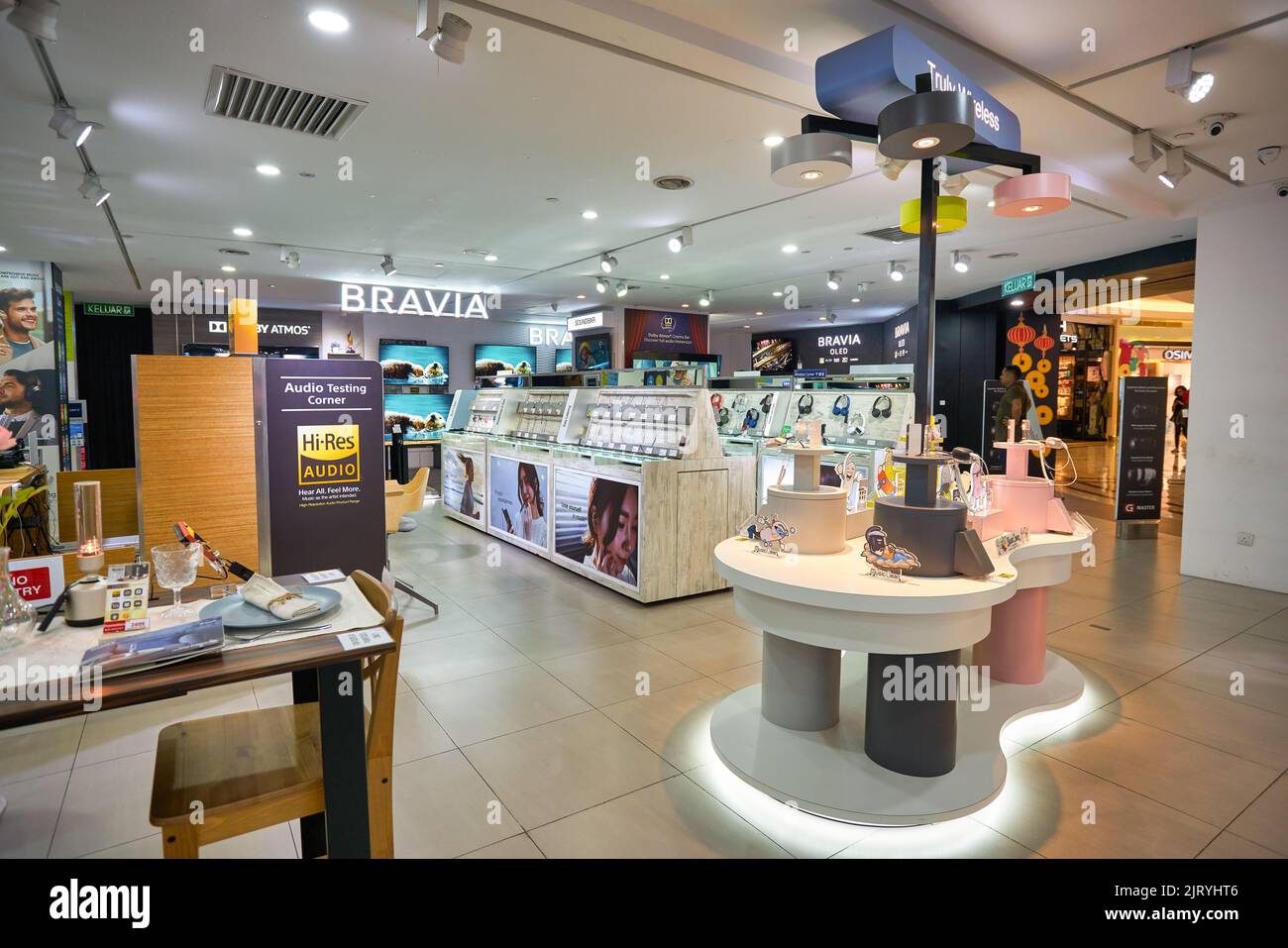 KUALA LUMPUR, MALAYSIA - CIRCA JANUARY, 2020: interior shot of Sony ...