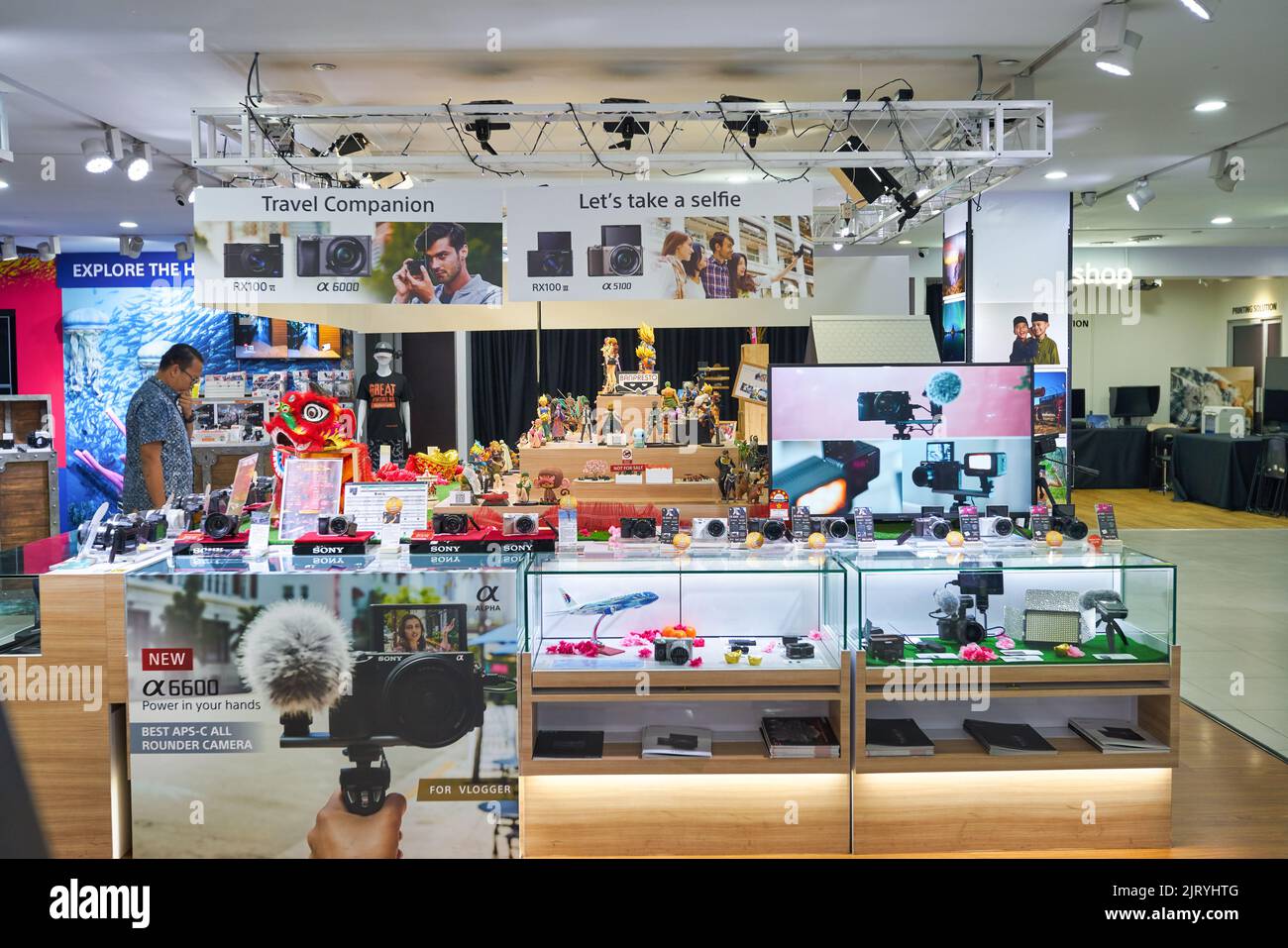 KUALA LUMPUR, MALAYSIA - CIRCA JANUARY, 2020: cameras on display at ...
