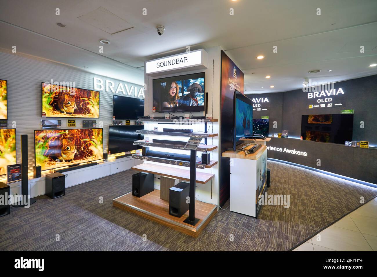 KUALA LUMPUR, MALAYSIA - CIRCA JANUARY, 2020: interior shot of Sony ...