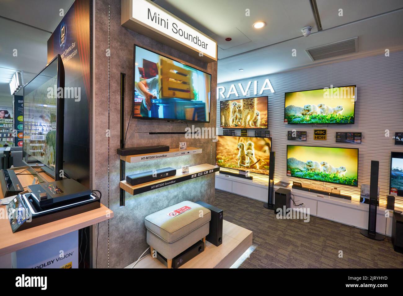KUALA LUMPUR, MALAYSIA - CIRCA JANUARY, 2020: interior shot of Sony ...