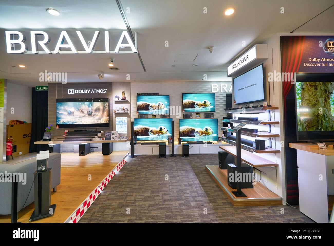 KUALA LUMPUR, MALAYSIA - CIRCA JANUARY, 2020: interior shot of Sony ...