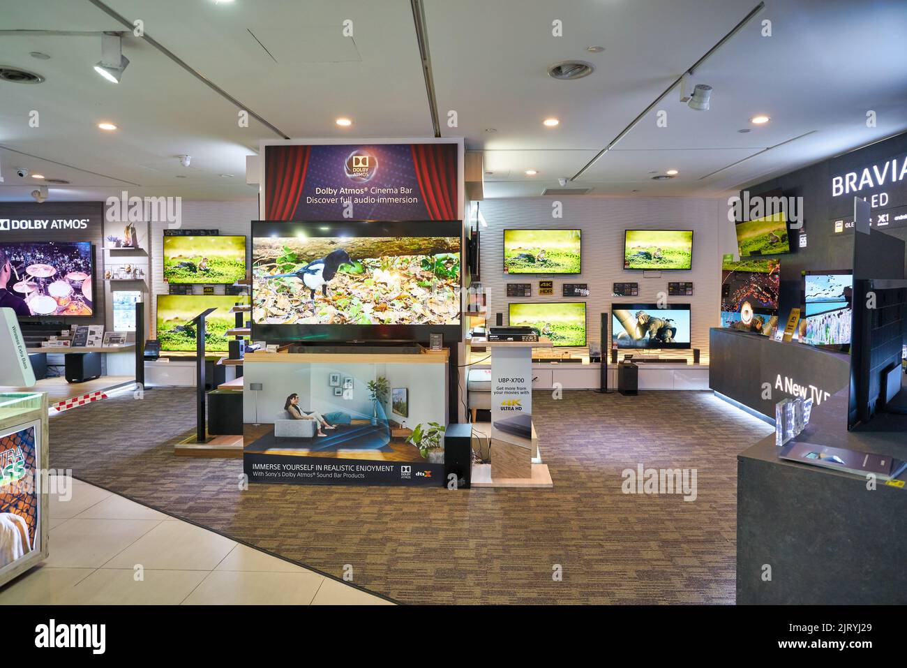 KUALA LUMPUR, MALAYSIA - CIRCA JANUARY, 2020: interior shot of Sony ...