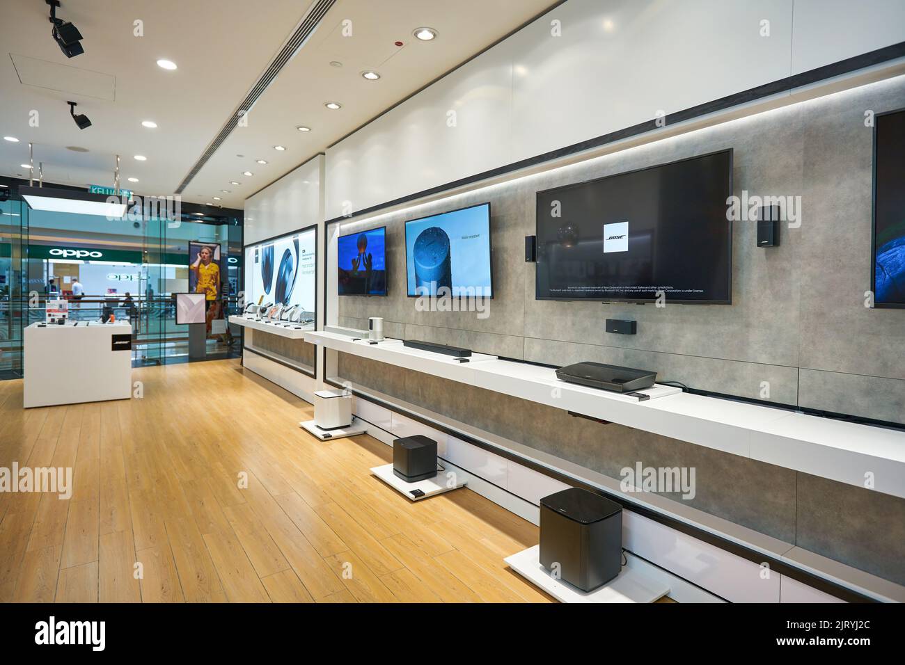 KUALA LUMPUR, MALAYSIA - CIRCA JANUARY, 2020: interior shot of Bose ...