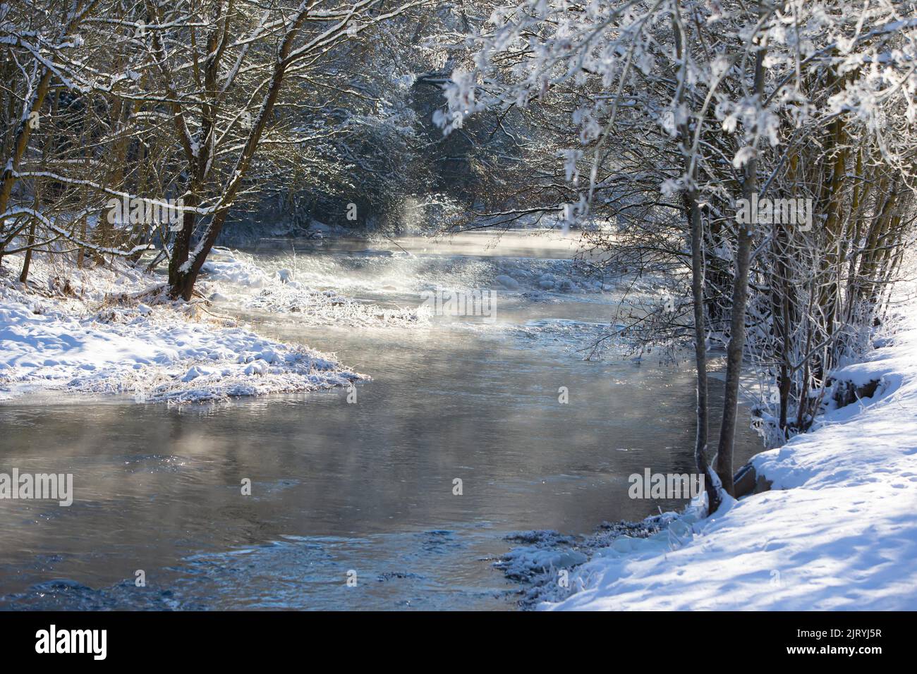 Steaming water winter river hi-res stock photography and images - Alamy