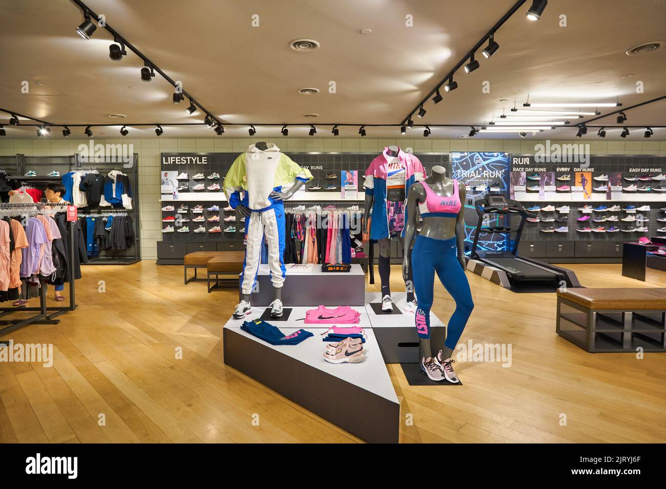 KUALA LUMPUR, MALAYSIA - CIRCA JANUARY, 2020: interior shot of Nike ...