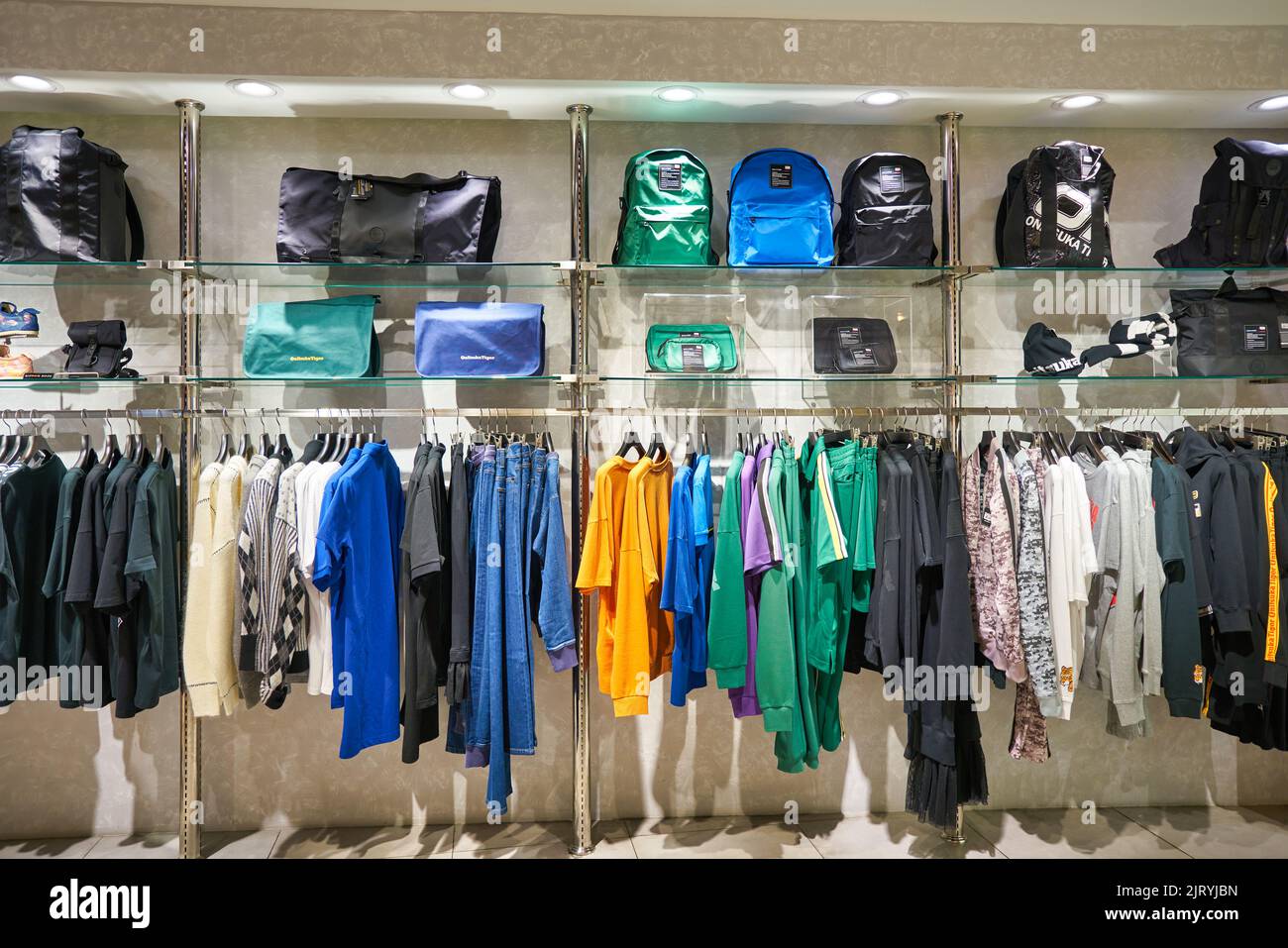 KUALA LUMPUR, MALAYSIA - CIRCA JANUARY, 2020: interior shot of Onitsuka ...