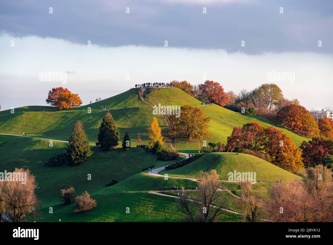 Olympic mountain in olympiapark munich hi-res stock photography and ...