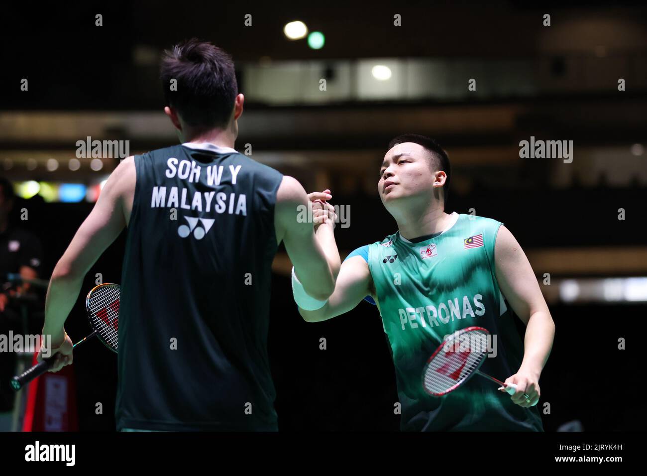 Tokyo, Japan. 27th Aug, 2022. Aaron Chia & Soh Wooi Yik (MAS) Badminton : TotalEnergies BWF ...