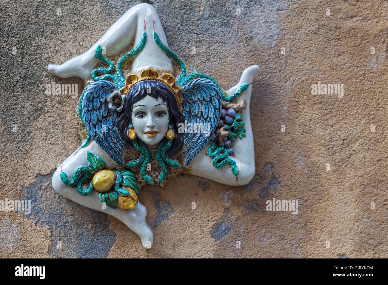 Trinacria, symbol and ancient name of Sicily, Italy Stock Photo - Alamy