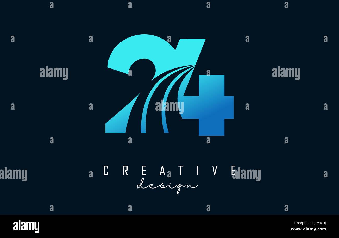 24 number road Stock Vector Images - Alamy