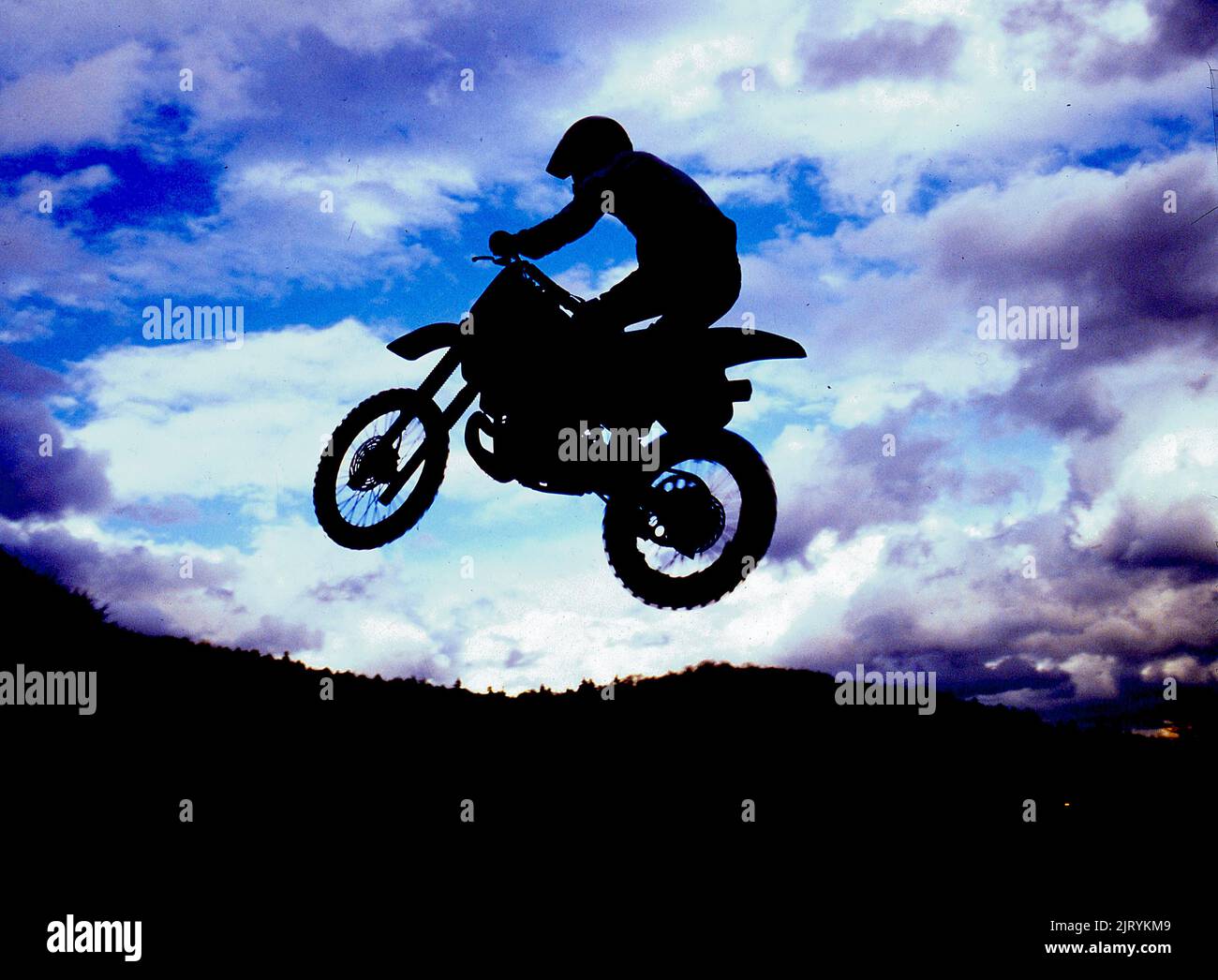 Motorcycle silhouette are jumping hi-res stock photography and images ...