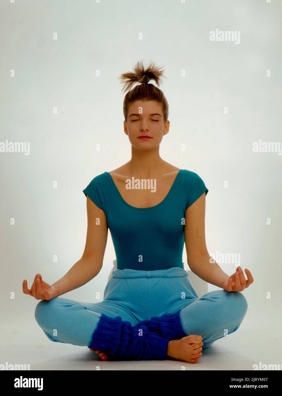 Yoga sitting position Stock Photo - Alamy