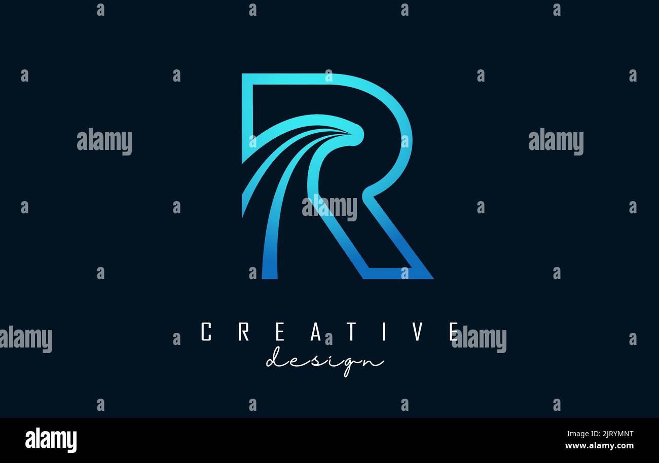 R road logo vector vectors hi-res stock photography and images - Alamy