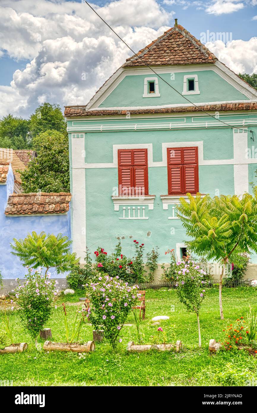 Viscri Saxon Village, Romania Stock Photo - Alamy