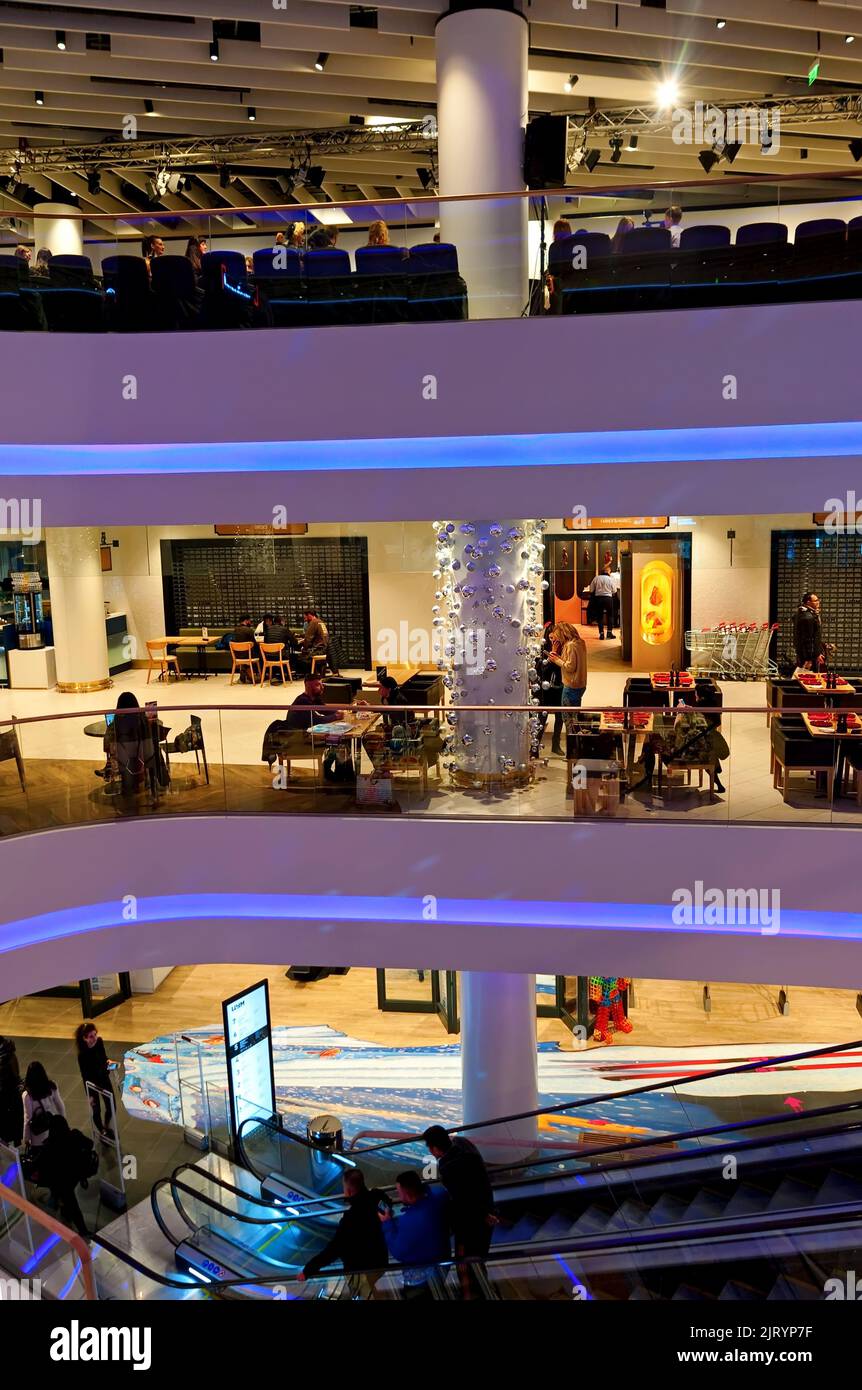 Interior of TsUM (Central Universal Department Store), the fashionable ...