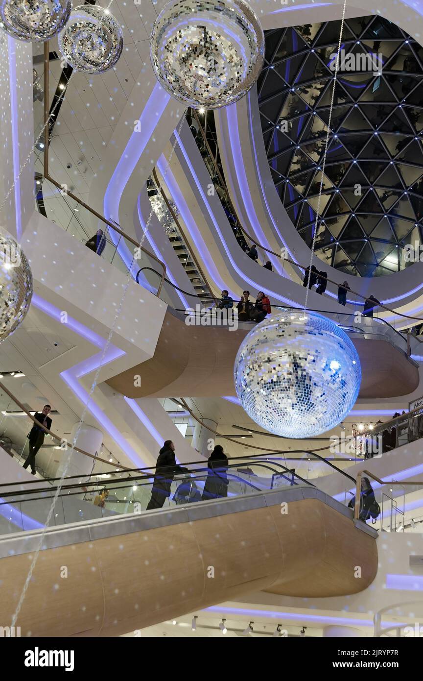Interior of TsUM (Central Universal Department Store), the fashionable ...