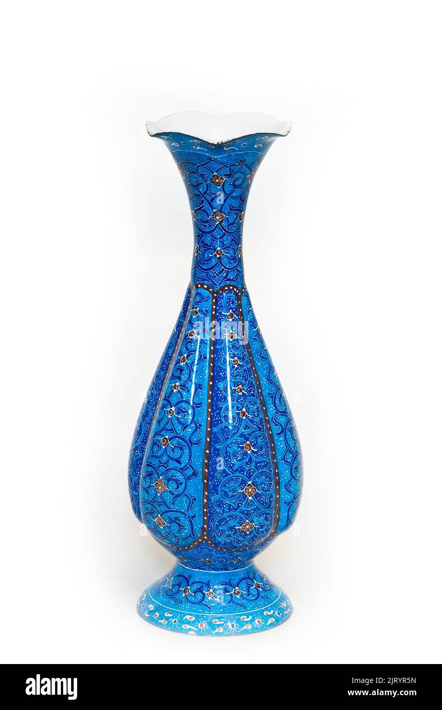 Blue arabian souvenir, the ceramic jug Stock Photo - Alamy