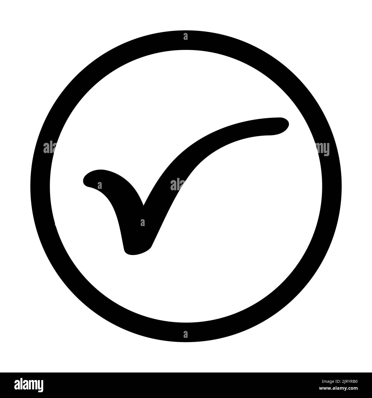 Check mark, tick icon, succes - yes vector illustration isolated on ...