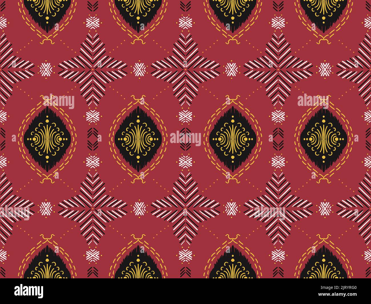 fabric ikat seamless pattern geometric ethnic traditional embroidery ...