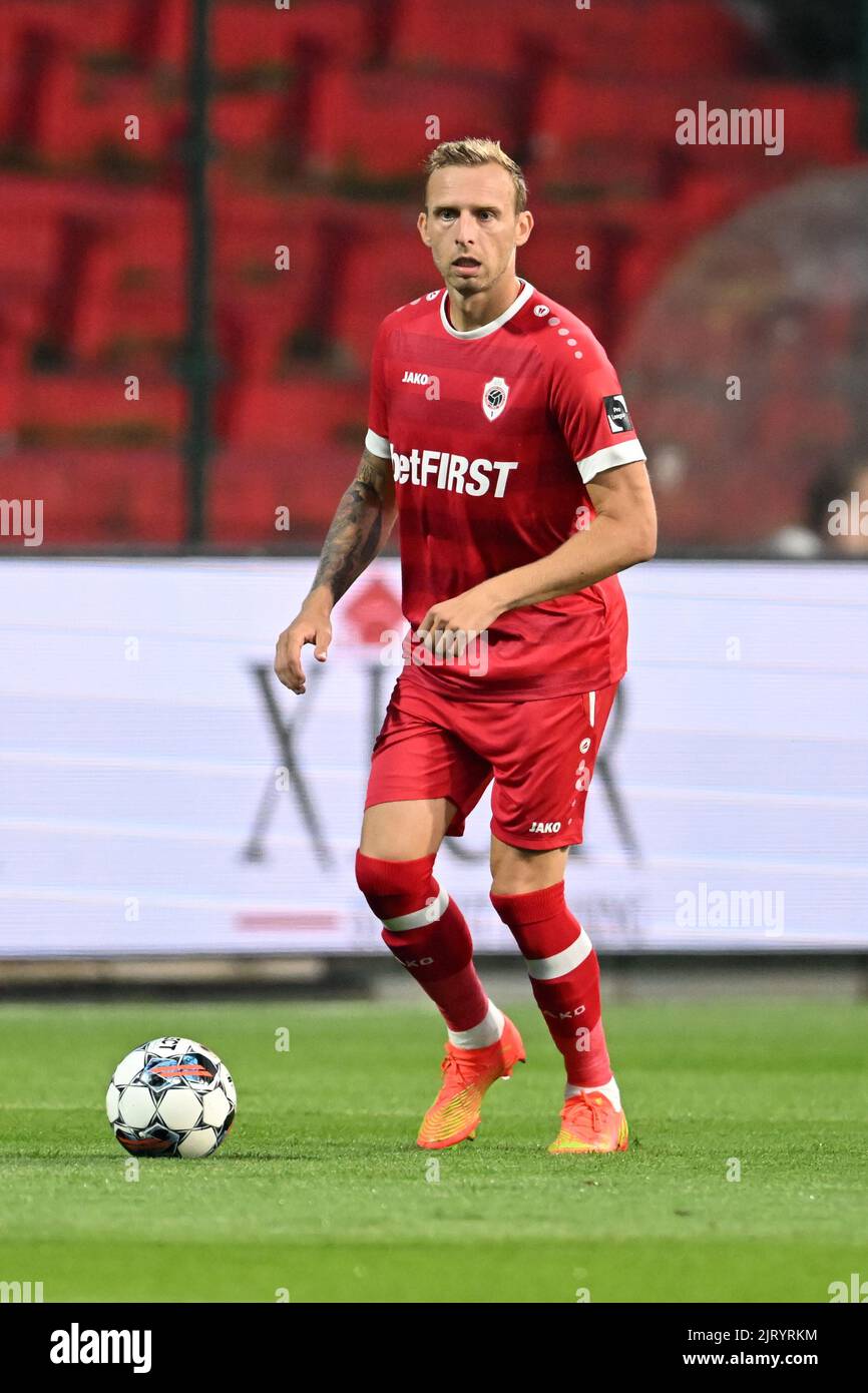 ANTWERP - Ritchie de Laet of Royal Antwerp FC during the UEFA ...