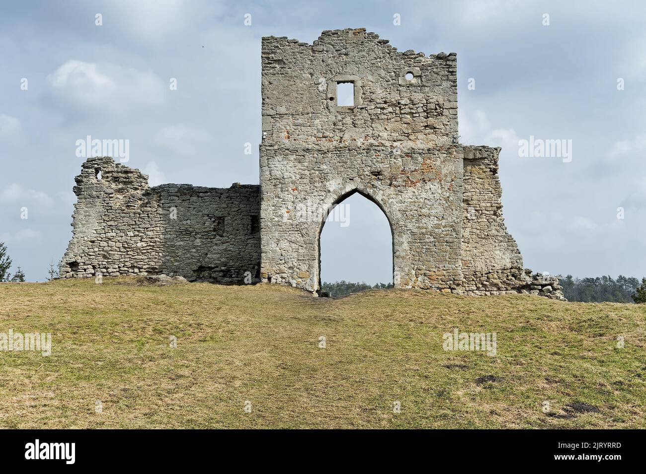 Ruins of Kremenets Castle, Kremenets town in Ukraine Stock Photo - Alamy