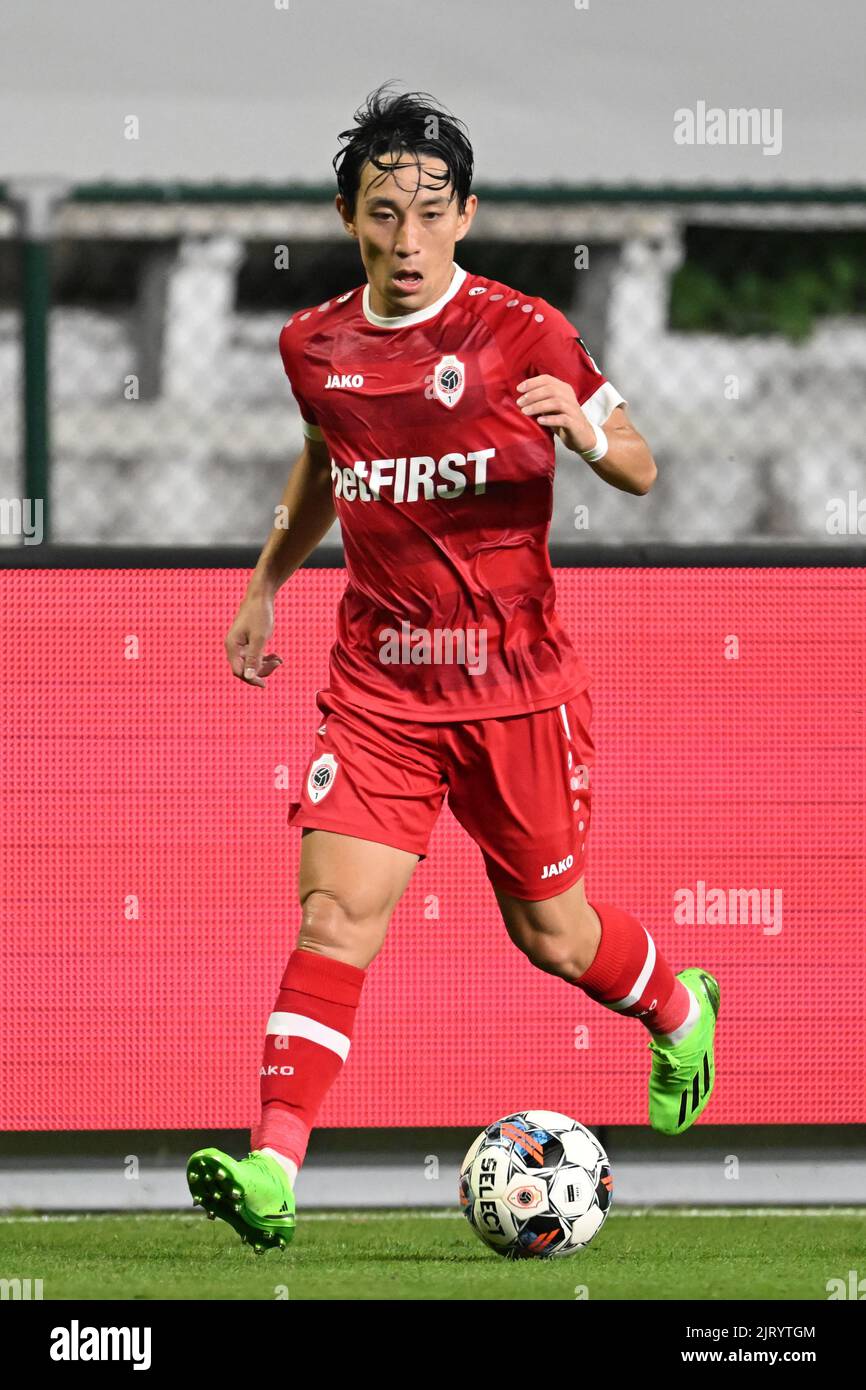 ANTWERP - Koji Miyoshi of Royal Antwerp FC during the UEFA Conference ...