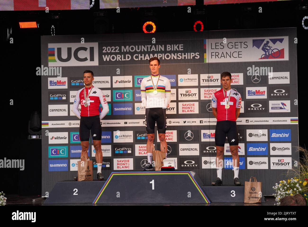 GAZE Samuel, Filippo colombo and LITSCHER Thomas winners podium in UCI ...
