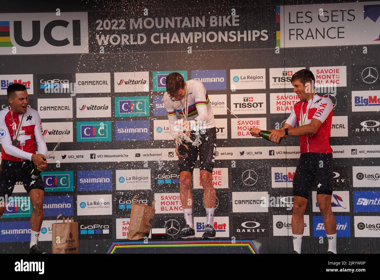 GAZE Samuel, Filippo colombo and LITSCHER Thomas winners podium in UCI ...