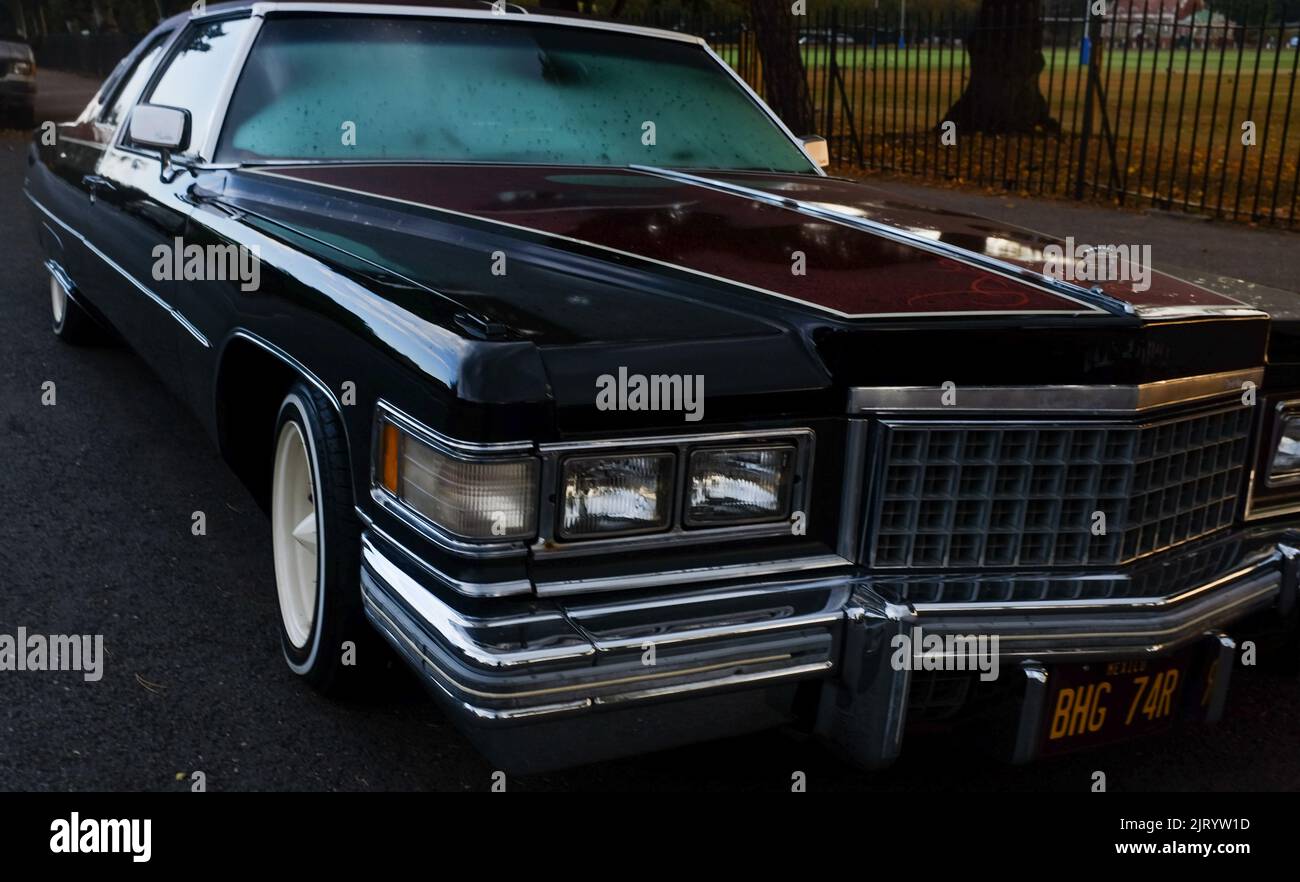 the classic low rider coup Deville a rare sight among the American fans ...