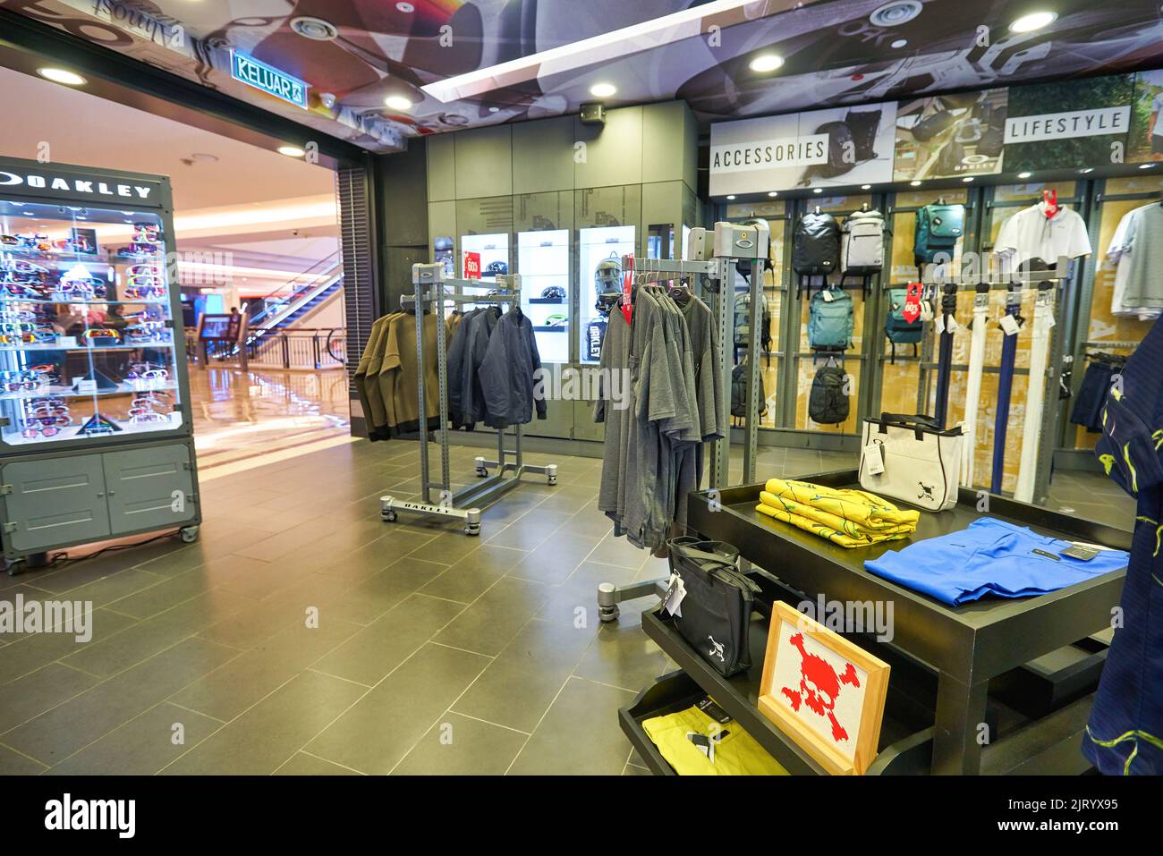 KUALA LUMPUR, MALAYSIA - CIRCA JANUARY, 2020: interior shot of Oakley ...
