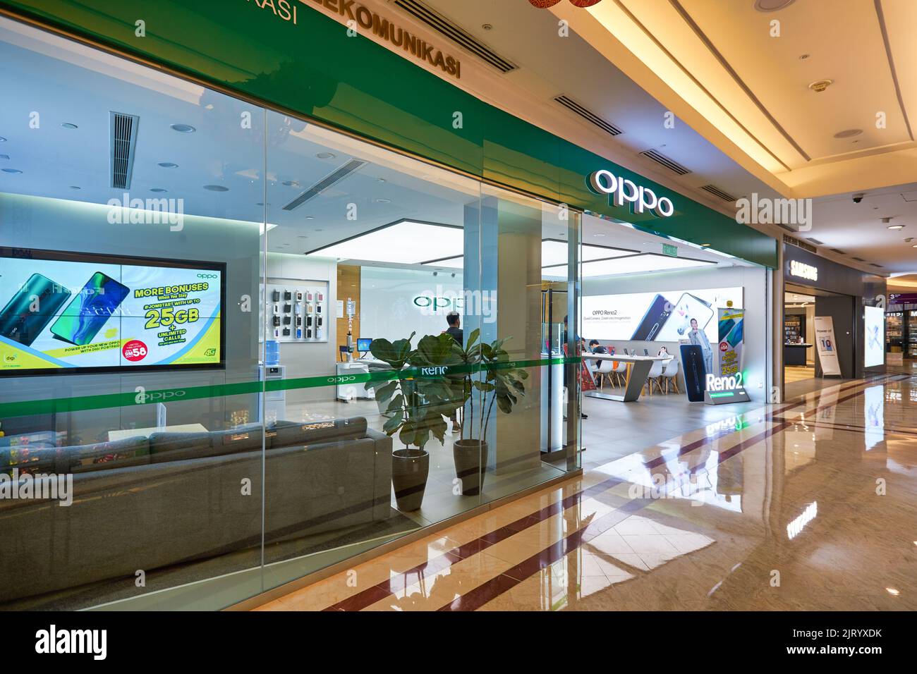 KUALA LUMPUR, MALAYSIA - CIRCA JANUARY, 2020: OPPO flagship store ...