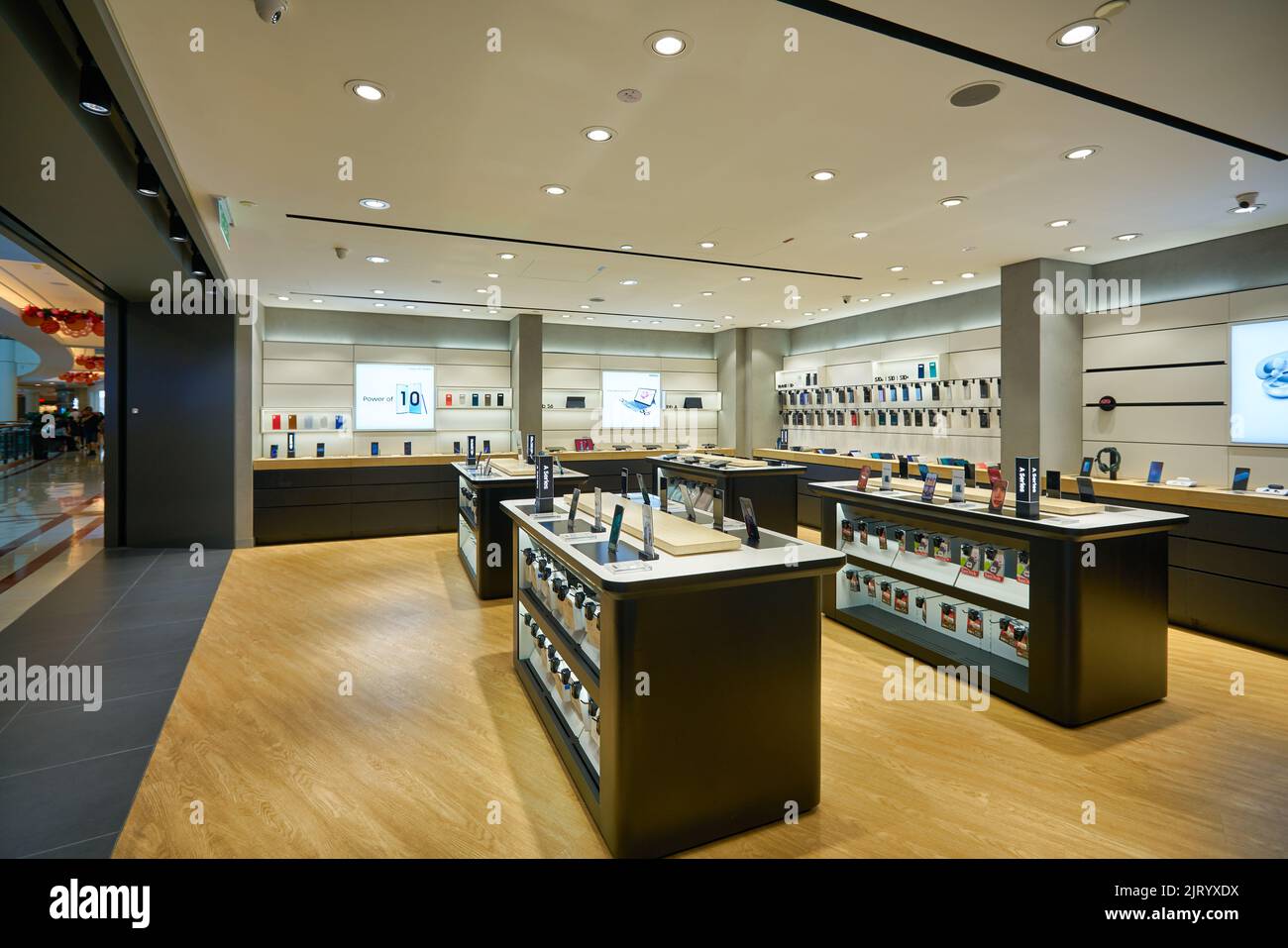 KUALA LUMPUR, MALAYSIA - CIRCA JANUARY, 2020: interior shot of Samsung ...