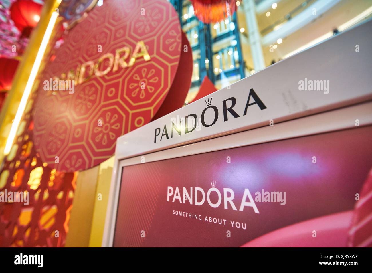 KUALA LUMPUR, MALAYSIA - CIRCA JANUARY, 2020: close up shot of Pandora ...