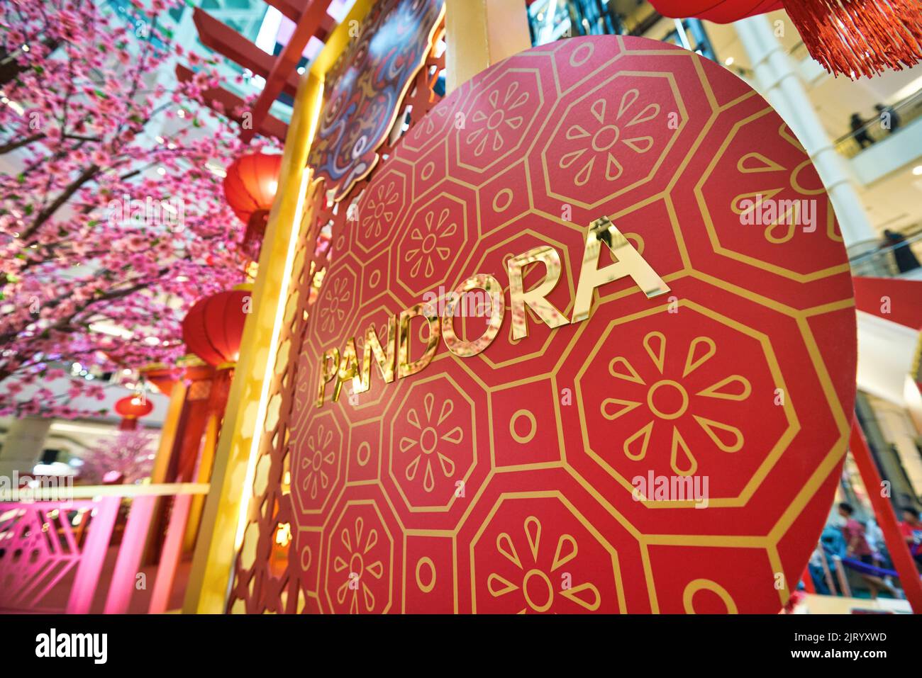 KUALA LUMPUR, MALAYSIA - CIRCA JANUARY, 2020: close up shot of Pandora ...