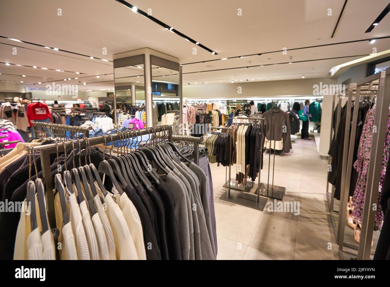 KUALA LUMPUR, MALAYSIA - CIRCA JANUARY, 2020: interior shot of Zara ...