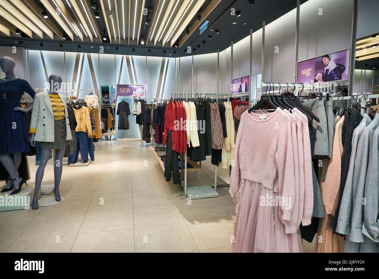 KUALA LUMPUR, MALAYSIA - CIRCA JANUARY, 2020: interior shot of Vero Moda store at Suria KLCC ...